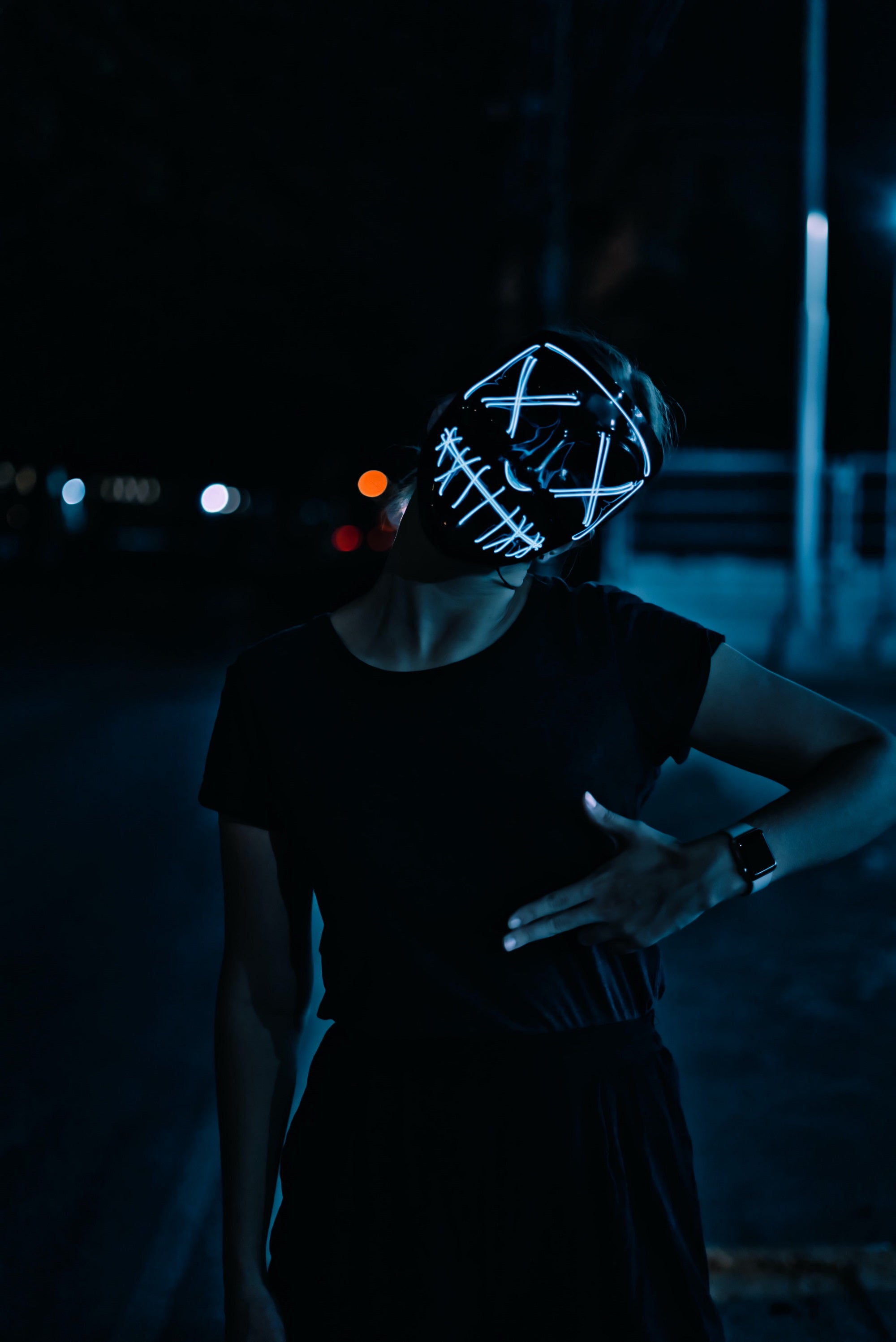 Halloween Purge LED Mask–It's the Holidays